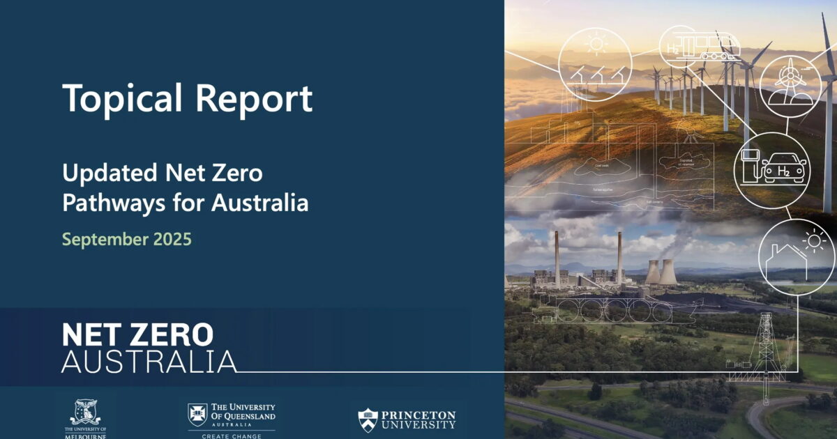 Melbourne Connect | Updated Net Zero Pathways for Australia