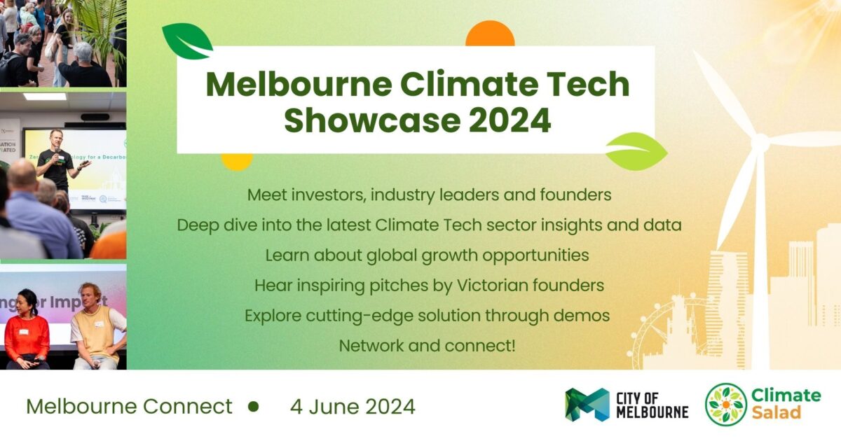 Melbourne Connect | Melbourne Climate Tech Showcase 2024